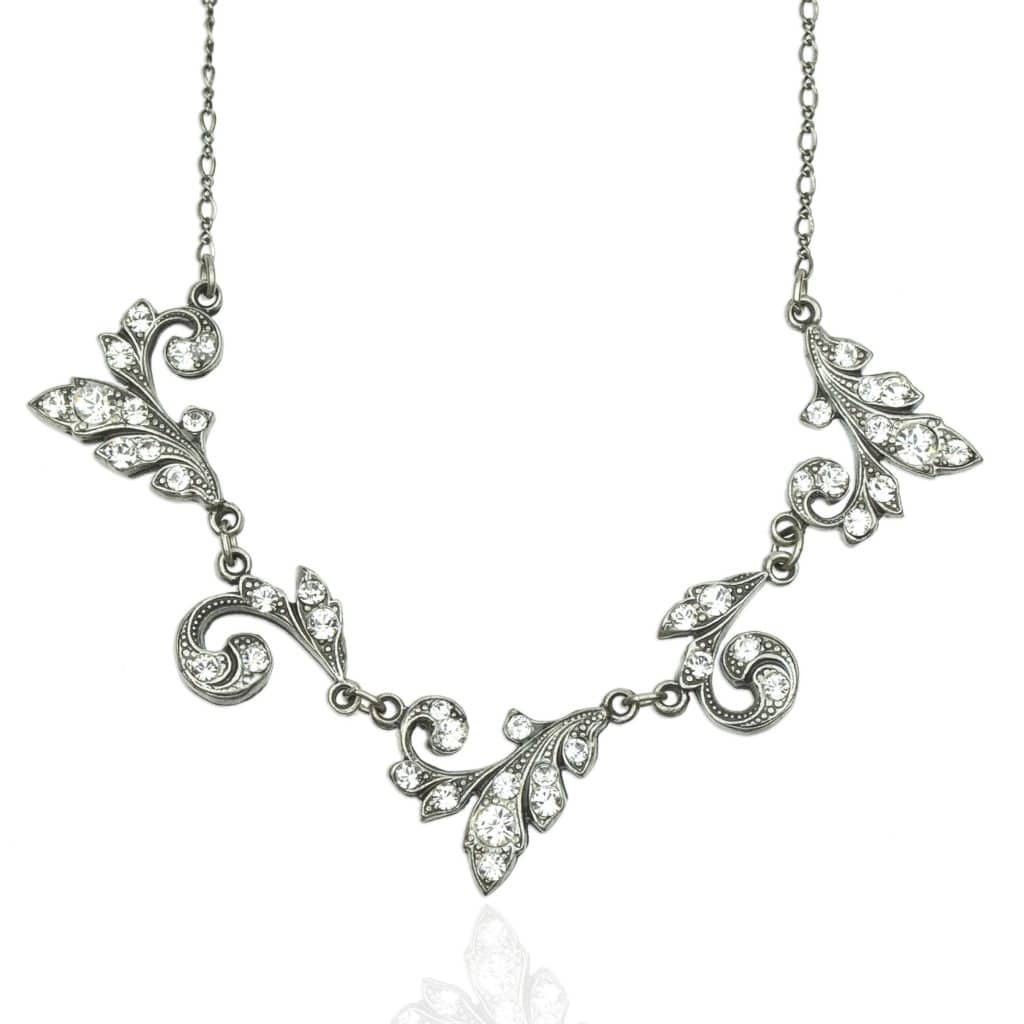 Small Crystal Vine Collar Necklace Anne Koplik Designs small-crystal-vine-collar-necklace-anne-koplik-designs